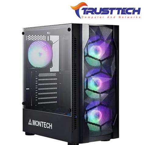 Montech X1 MESH Black ATX Micro ATX Mini ITX Mid Tower Gaming Case ...