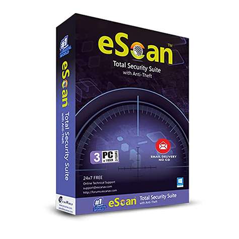 eScan Total Security Antivirus 1 User 1 Year