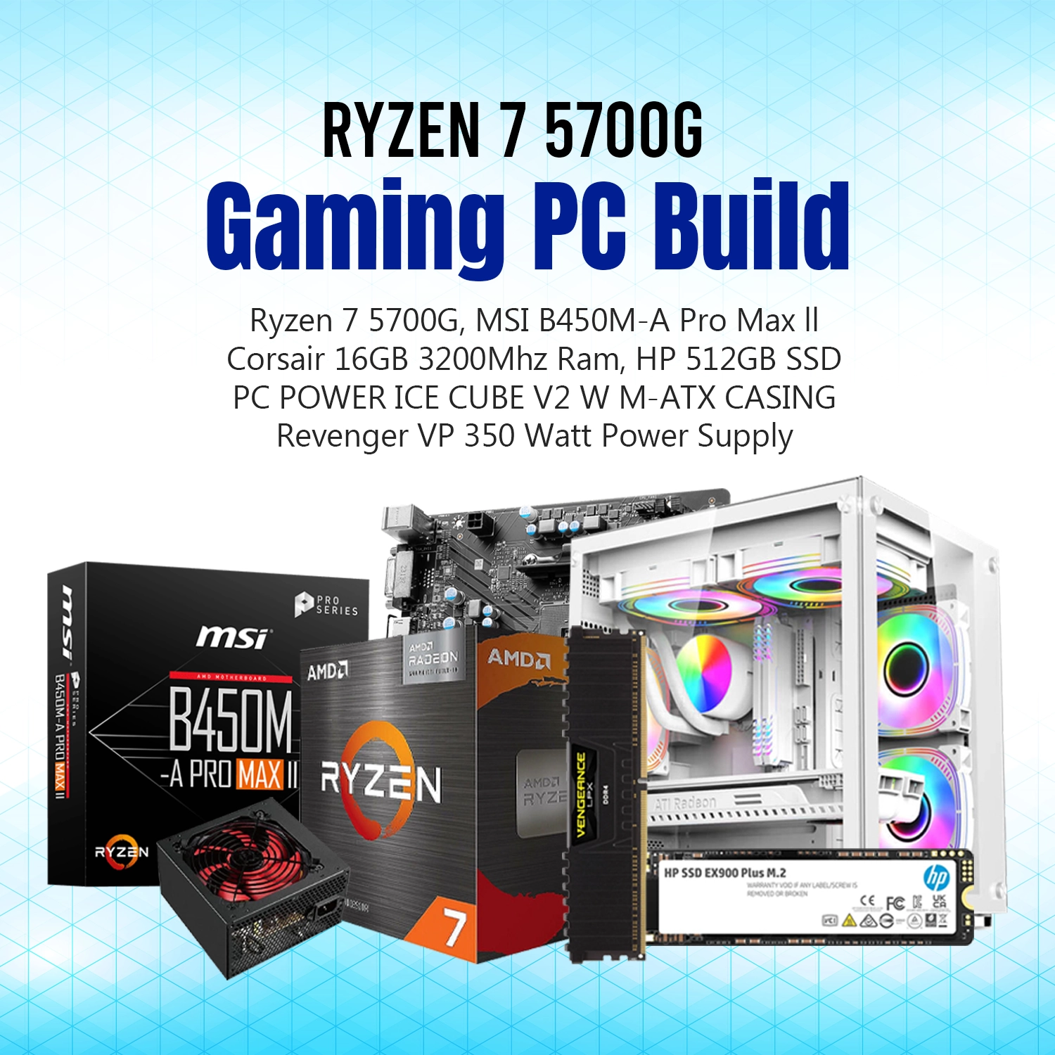 Ryzen 7 5700G Gaming PC Build