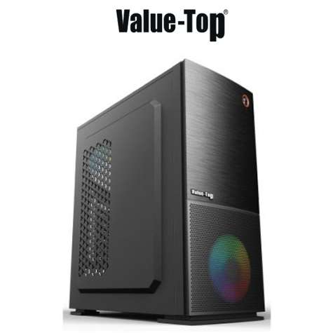 Value-Top VT-G650A ATX Gaming RGB Static Fan Desktop Casing Price In ...