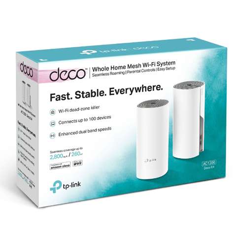 TP-Link Deco E4 AC1200 Dual-band 3 Pac Whole Home Mesh Wi-Fi System ...