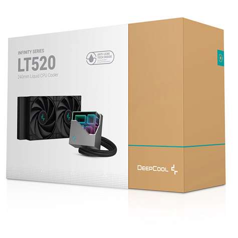 DEEPCOOL LT520 240MM ALL IN ONE (RGB LED) HIGH-PERFORMANCE LIQUID CPU ...