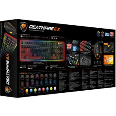 Cougar DEATHFIRE EX Gaming Backlight Effects with Eight colors Keyboard ...