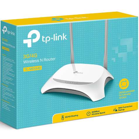 TP-Link TL-MR3420 300Mbps 3G-4G and WAN Wireless Router price in bd